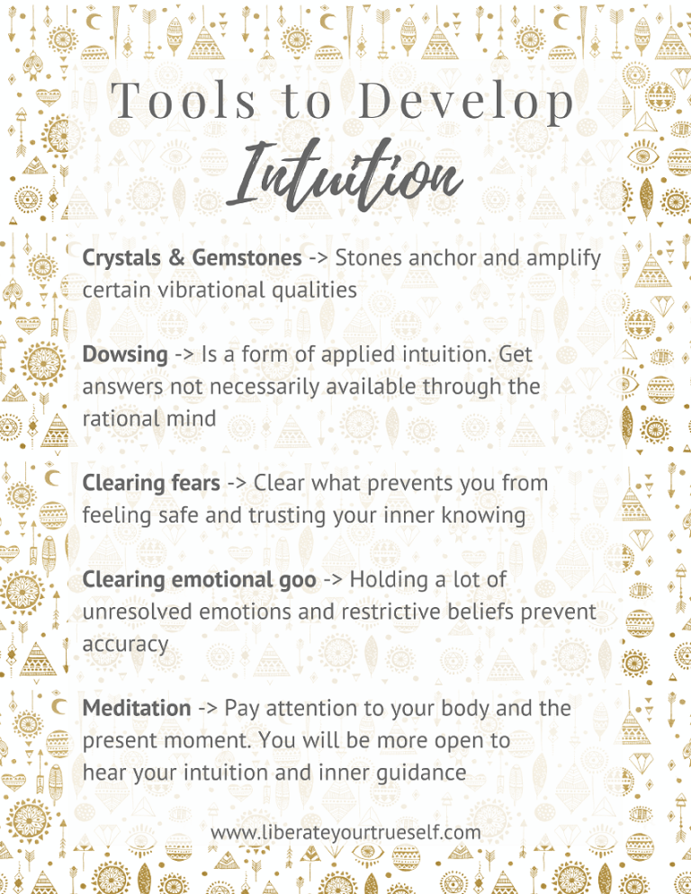 How to Develop Your Intuition - Tools - Part 2 - Liberate Your True Self How to Develop Your Intuition - Tools - Part 2 - Liberate Your True Self